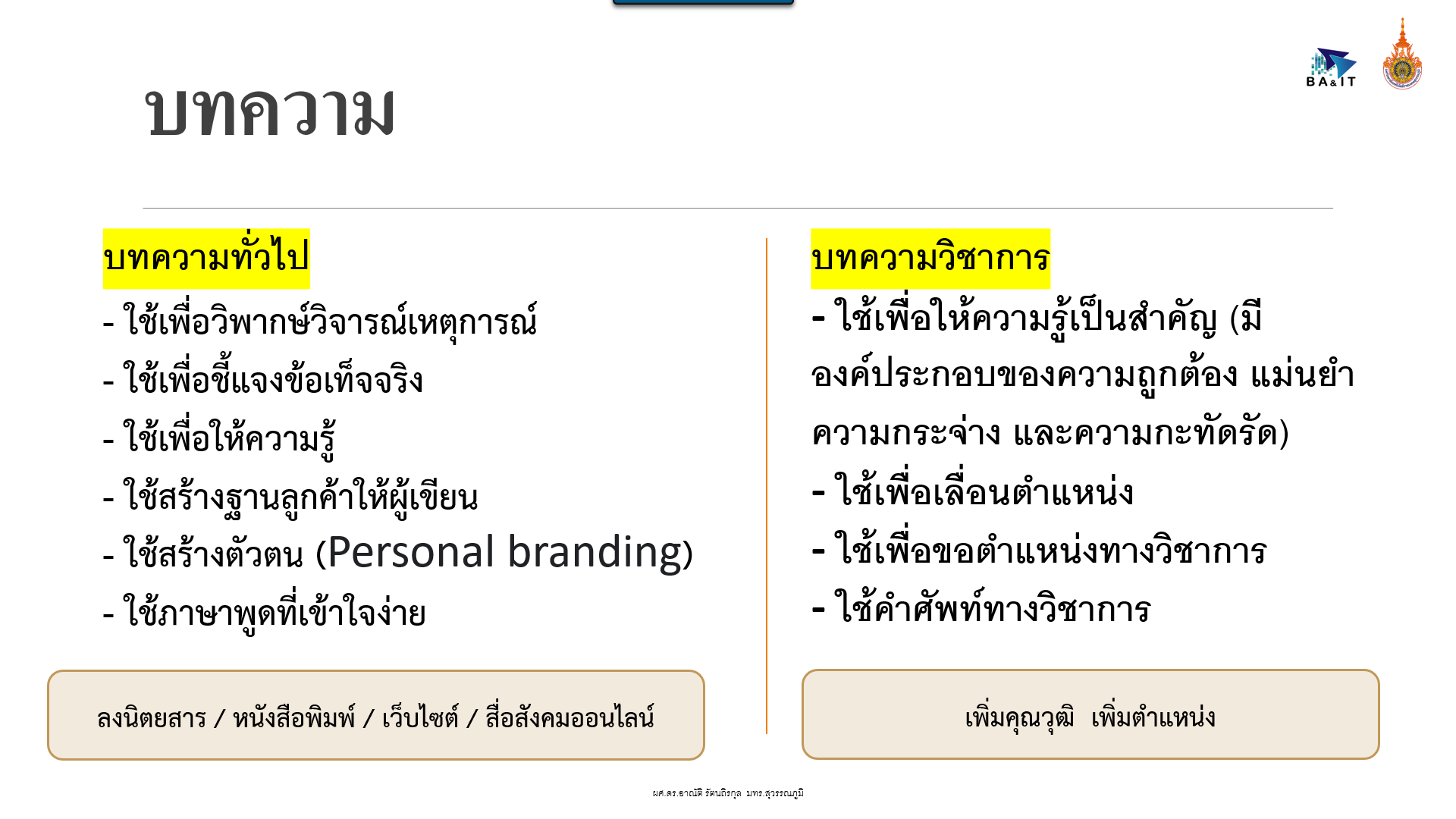 บรรยายพิเศษ หัวข้อ เขียนหนังสืออย่างไรให้ได้ผลงานและได้เงิน คณะครุศาสตร์ มหาวิทยาลัยสวนดุสิต ...