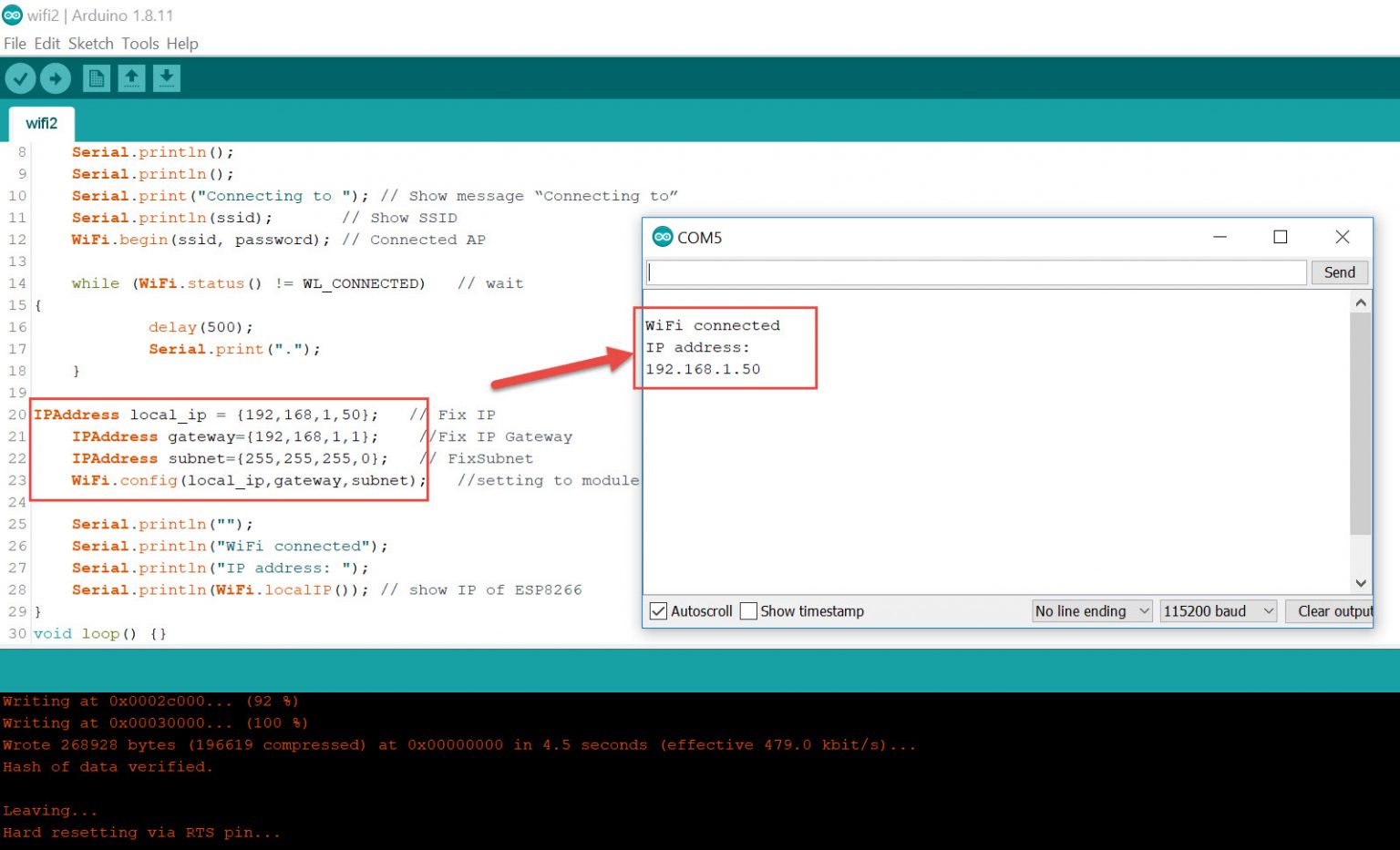 การ Fix IP ให้ NodeMCU – Arnut Blogs